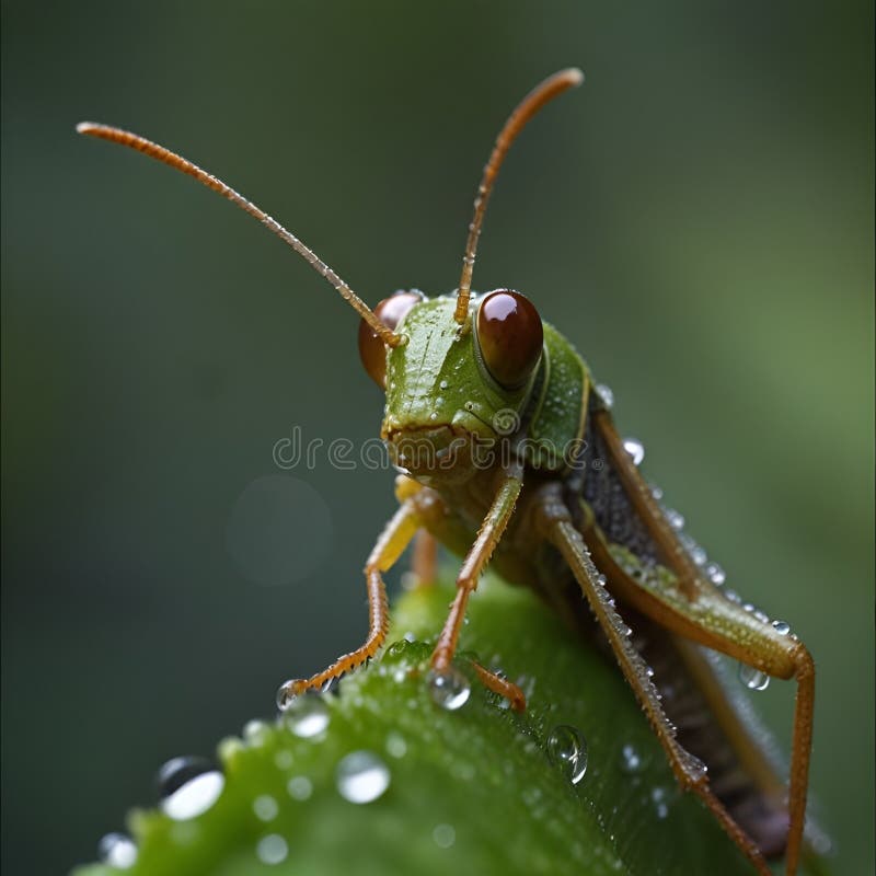 The Tiny World of Grasshopper Macro and Micro Photography with Dew ...