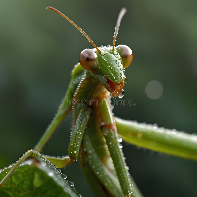 The Tiny World of Praying Mantis Macro and Micro Photography with Dew ...