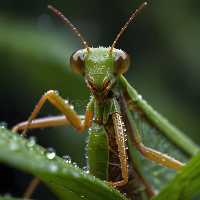The Tiny World of Praying Mantis Macro and Micro Photography with Dew ...