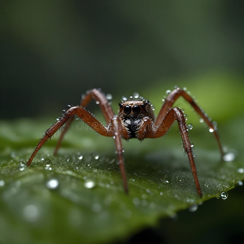 The Tiny World of Spider Macro and Micro Photography with Dew Stock ...