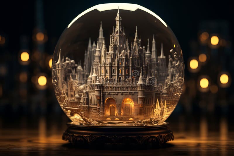 Tiny World in the Transparent Jar. Beautiful Illustration Picture Stock Illustration ...