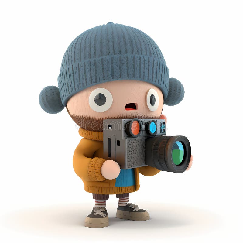 Tiny Youtuber Character. Generative AI Stock Photo - Image of digital ...