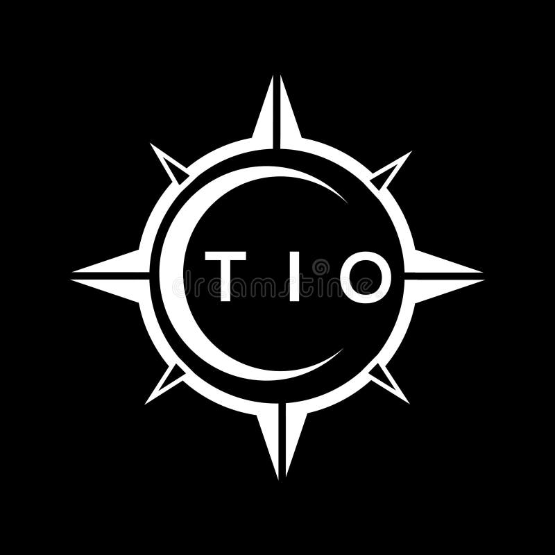 TIO Abstract Technology Logo Design on Black Background. TIO Creative ...