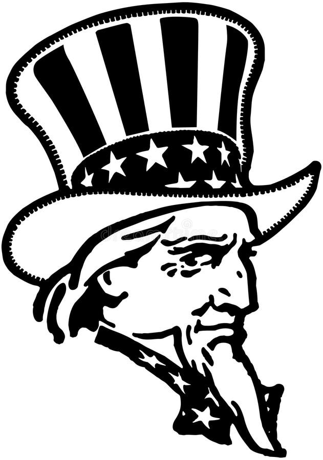 Tio Sam 3 ilustração do vetor. Ilustração de bandeiras - 42094014