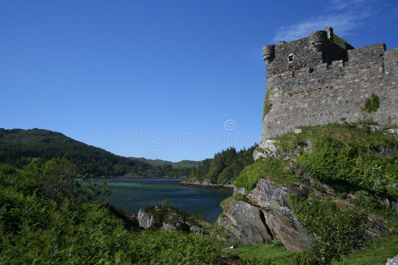 Tioram castle stock image. Image of ramparts, tower, river - 14849859