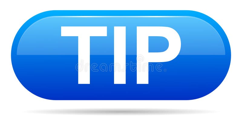 Quick Tip Blue Round Button Help and Suggestion Concept Stock Vector ...