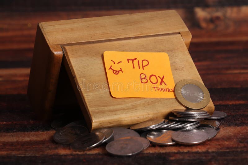Tip Box stock photo. Image of rewarding, tips, tipping - 34634000