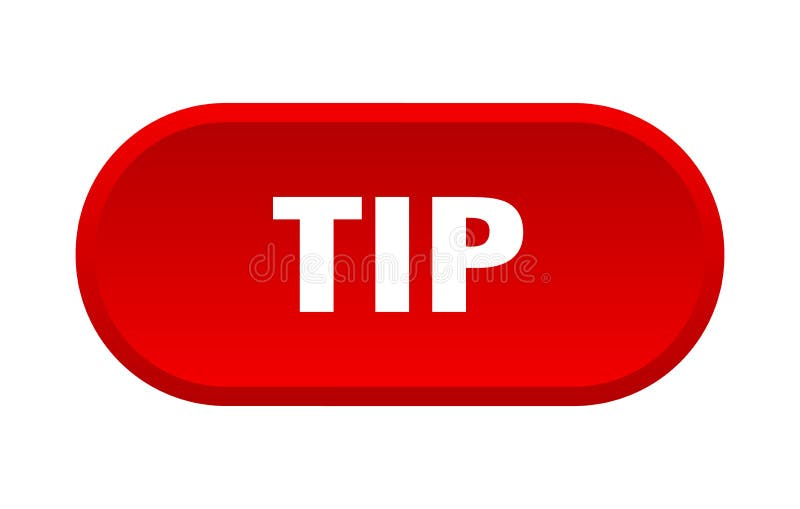 Tip button stock vector. Illustration of rounded, sign - 158486122