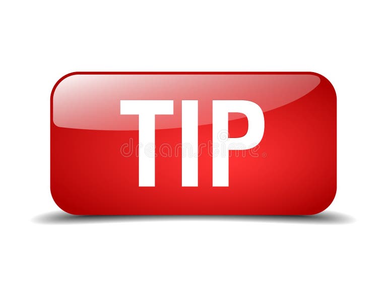 Tip button stock vector. Illustration of button, glass - 119885384