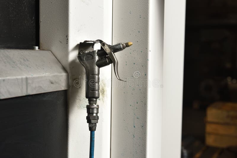 Tip in the Form of a Gun for an Air Compressor. High Pressure ...