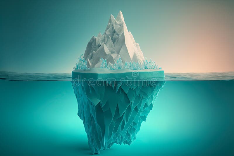 Tip of the Iceberg. Business Concept. Generative Ai. Iceberg. Success ...