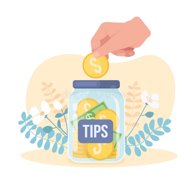 Tip Jar Vector Stock Illustrations 281 Tip Jar Vector Stock
