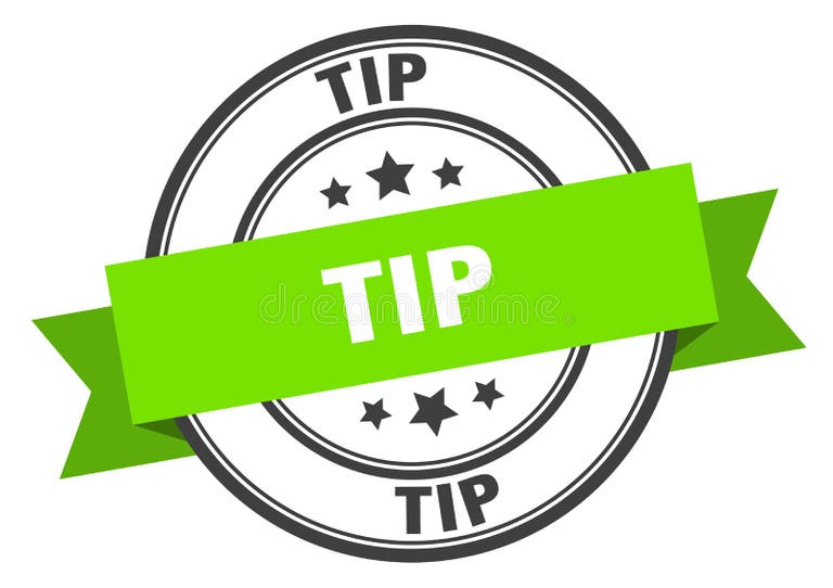 Tip label stock vector. Illustration of paper, label - 158944152