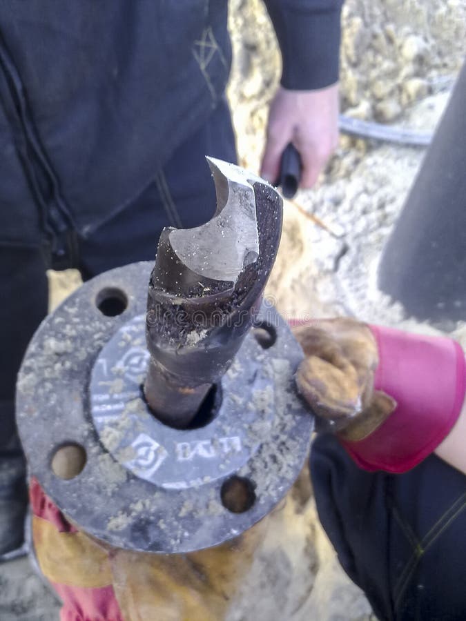 The Tip of the Pipe Cleaner. Cleaning the Tube. Stock Image - Image of ...
