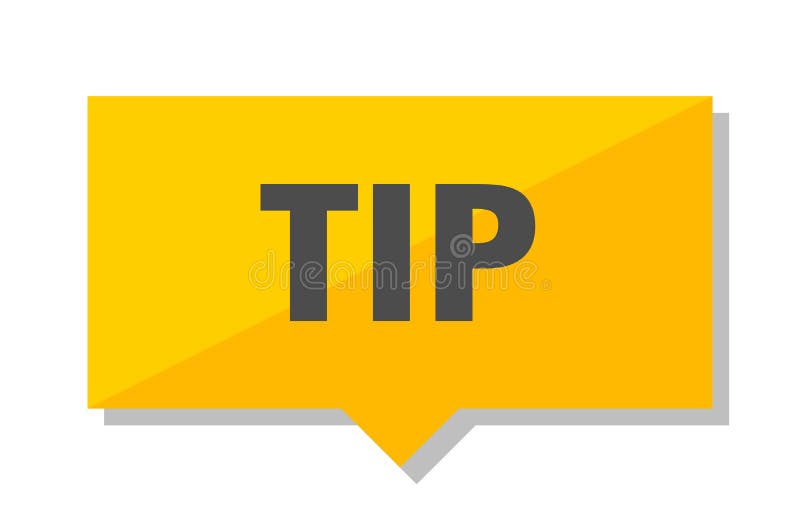 Tip price tag stock vector. Illustration of seal, speech - 118940018