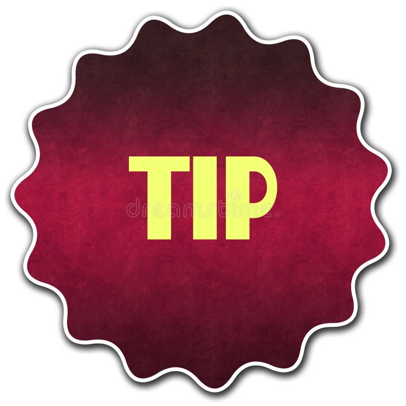 TIP round badge stock illustration. Illustration of seal - 102995014