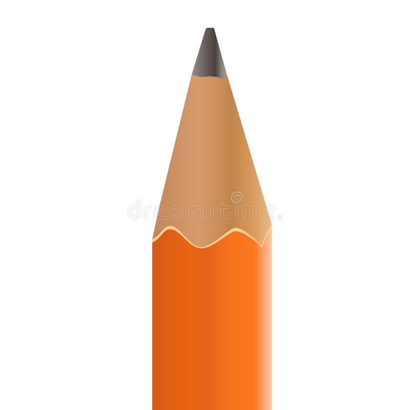 Tip of sharp pencil stock vector. Illustration of graphic - 224123952