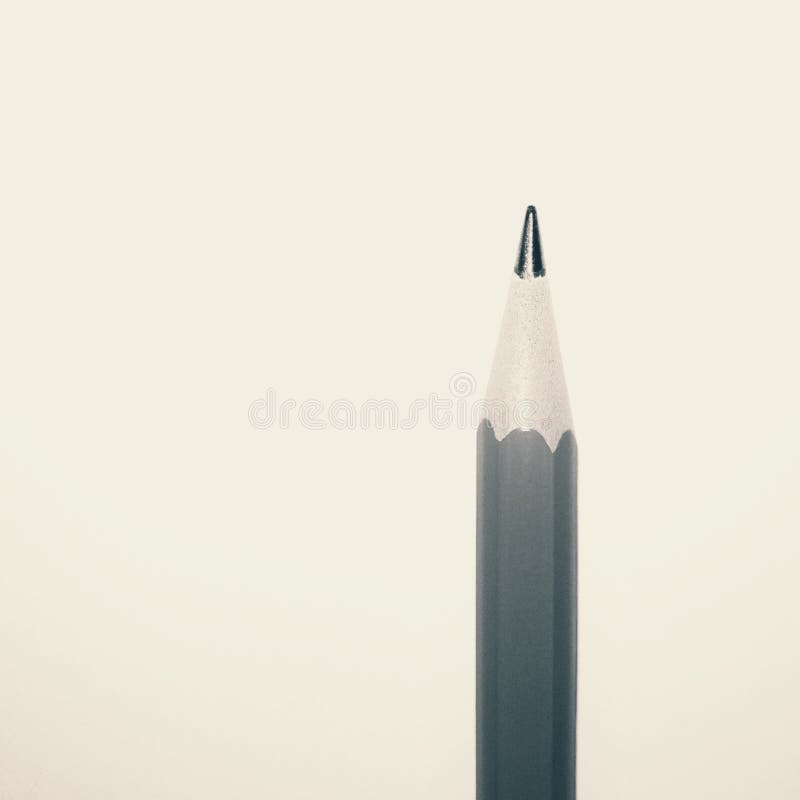 The Tip of a Sharp Sharpened Pencil Stock Image - Image of stationery ...