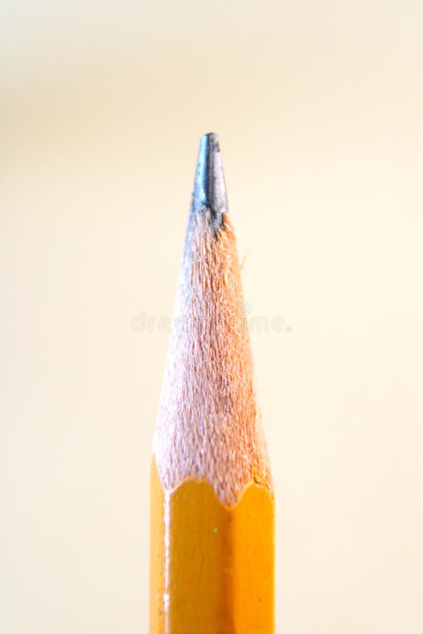 The Tip of a Sharpened Graphite Pencil Close Up. Vertical Photo Stock ...