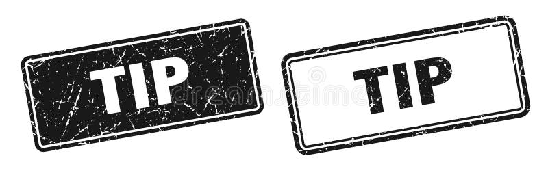 Tip Stamp Set. Tip Square Grunge Sign Stock Vector - Illustration of ...