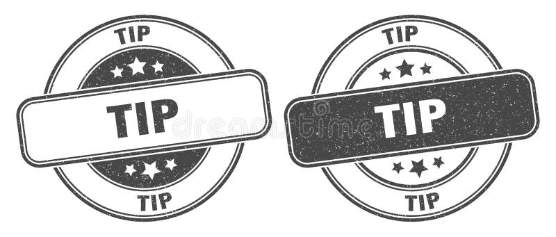 Tip Stamp. Tip Label. Round Grunge Sign Stock Vector - Illustration of ...