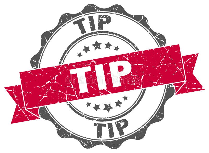 Tip stamp. sign. seal stock vector. Illustration of insignia - 94845556