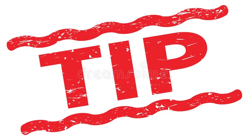 TIP Text on Red Lines Stamp Sign Stock Illustration - Illustration of ...