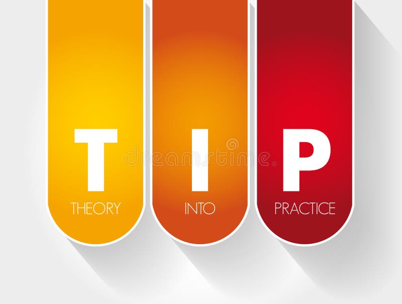 TIP - Theory into Practice Acronym, Education Concept on Blackboard ...