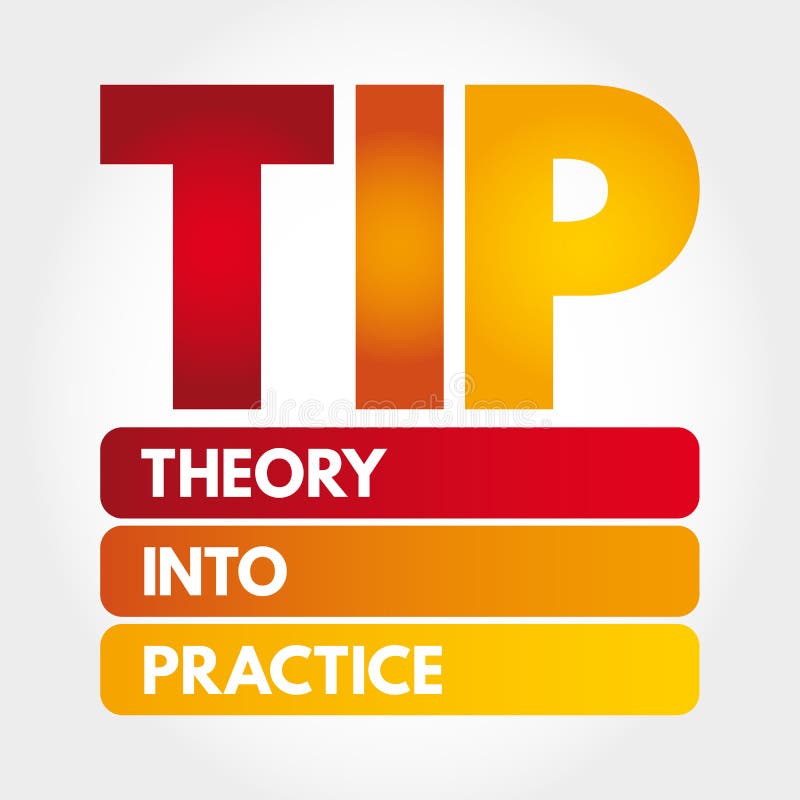 TIP - Theory into Practice Acronym, Education Concept on Blackboard ...