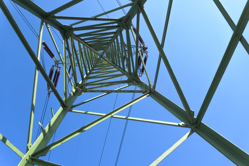 Tip of the Tower from Inside the Tower Stock Photo - Image of park ...