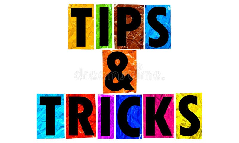 TIP and TRICKS stock image. Image of development, full - 180281147