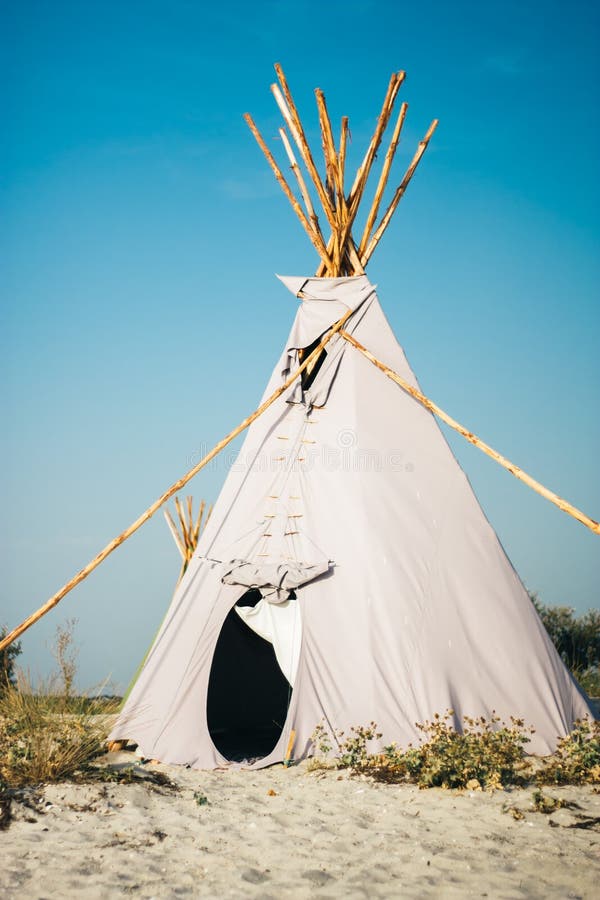 A photo of a tipi stock photo. Image of generic, sand - 127065990