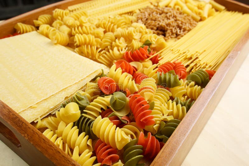 Tipi E Figure Differenti Di Paste Italiane Fotografia Stock - Immagine ...