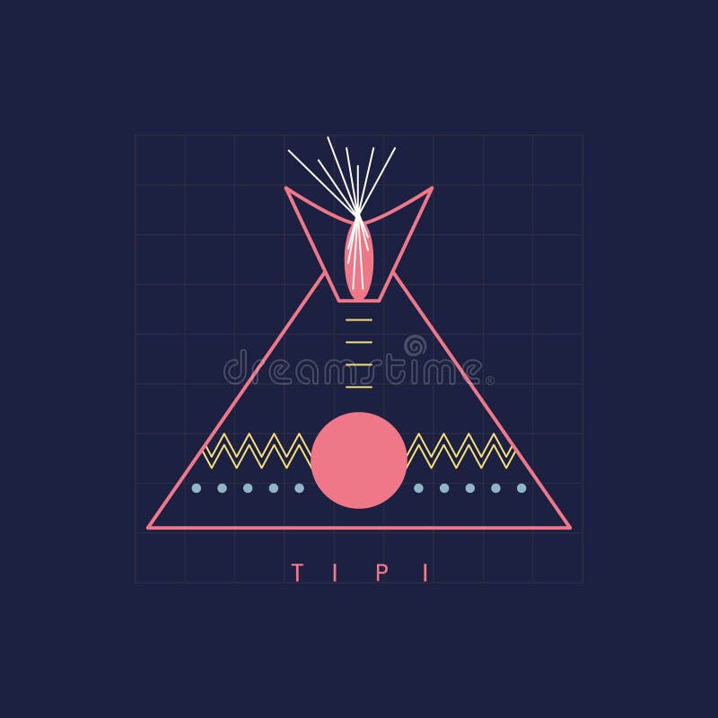 Tipi. Vector Illustration Decorative Design Stock Vector - Illustration ...