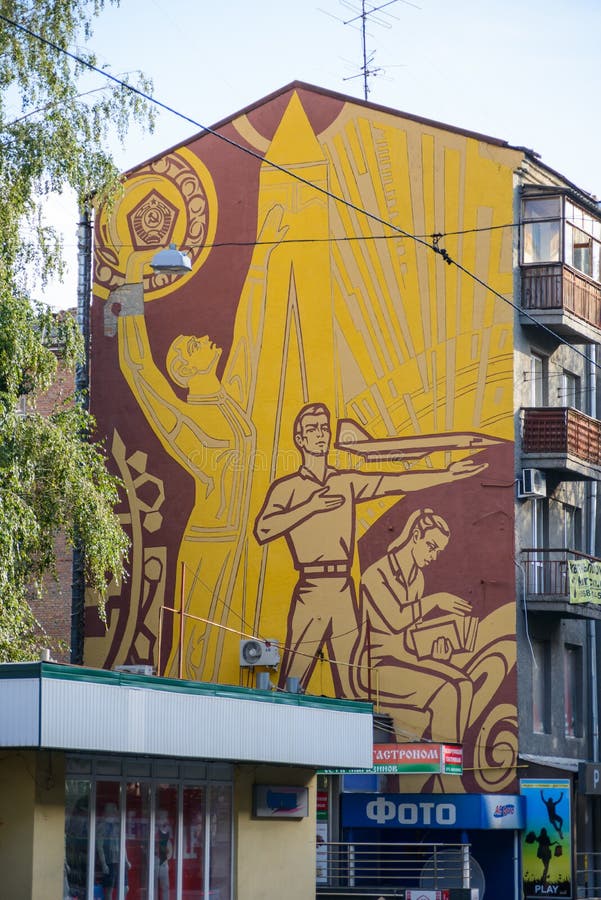 Tipical Soviet Graffiti Art Editorial Photo - Image of landmark, style ...