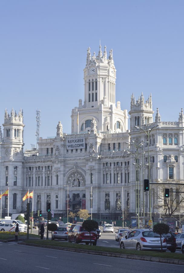 Cibeles Palace in Madrid, Spain Editorial Photography - Image of ...