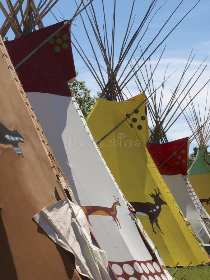 Tipis at Calgary Stampede stock photo. Image of indian - 36650548