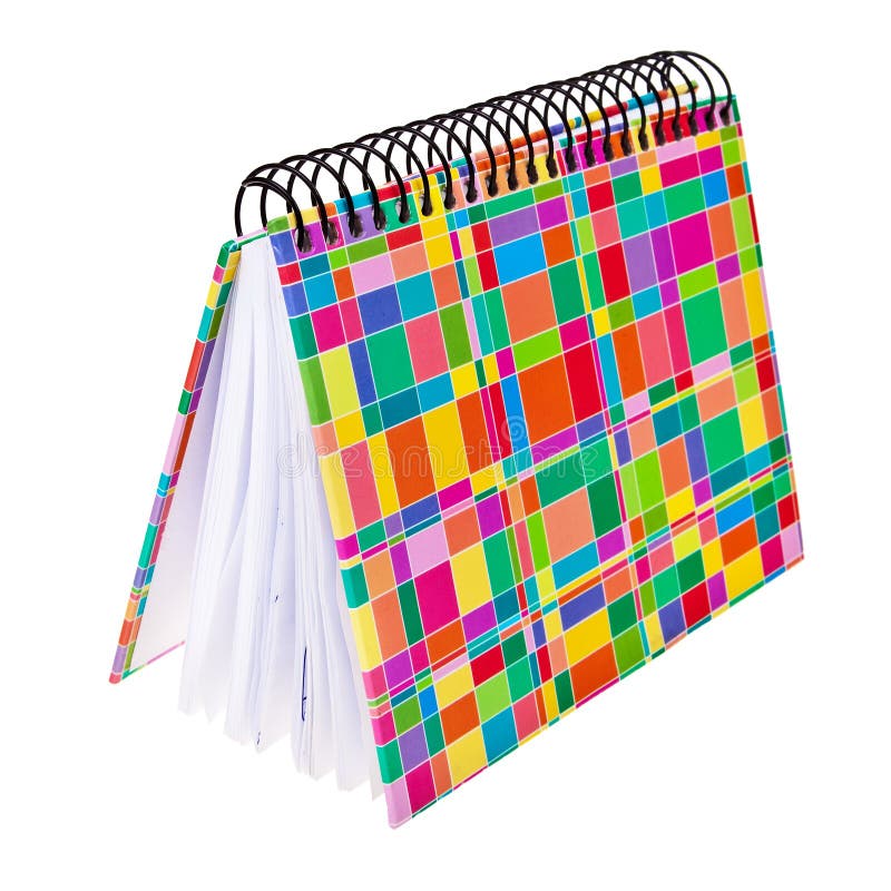 Tipo Colorido Bloco De Notas Do Anel. Foto de Stock - Imagem de azul ...