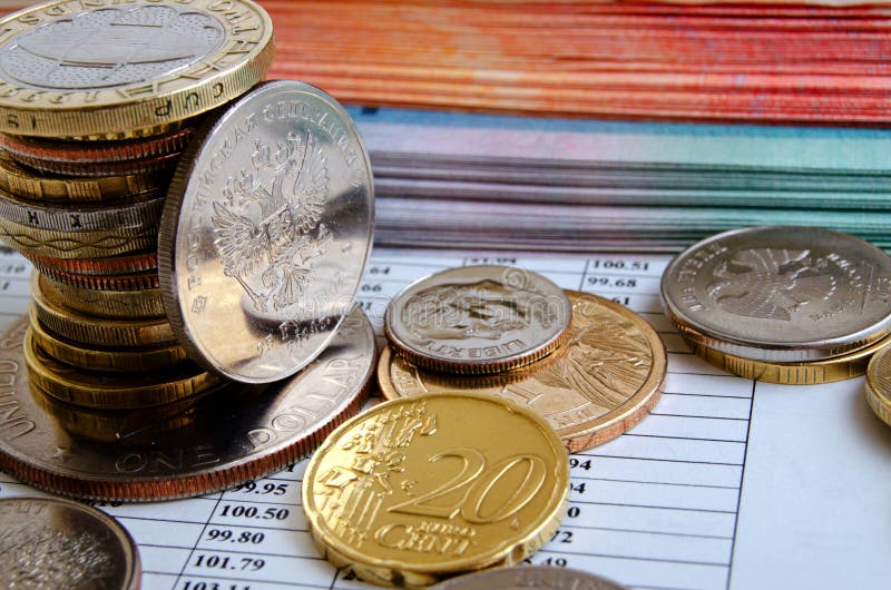 Tipo de cambio de la rublo foto de archivo. Imagen de noticias - 83142740