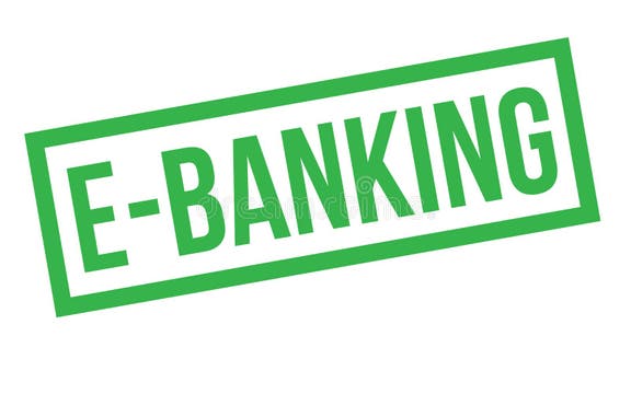 Tipo Del Bollo Di E-banking Illustrazione Vettoriale - Illustrazione di ...
