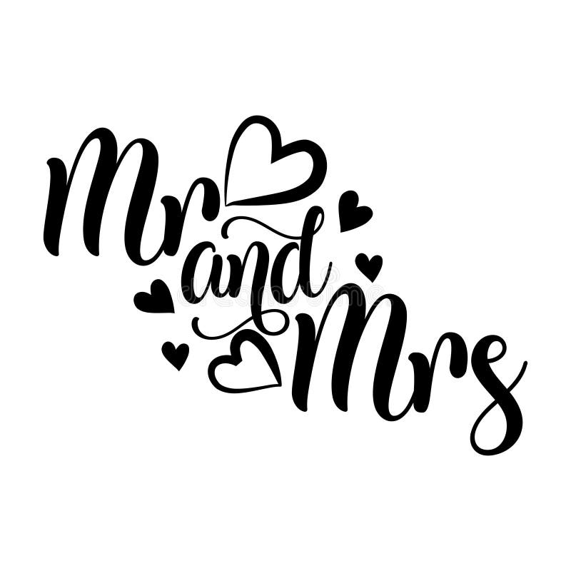 Tipografia Di Sig.ra E Di Sig. Vector Illustrazione Vettoriale ...