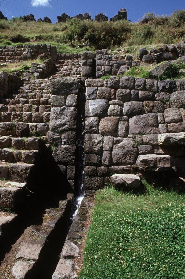 Tipon, an Inca Wonder of Hydraulic Engineering Stock Photo - Image of ...