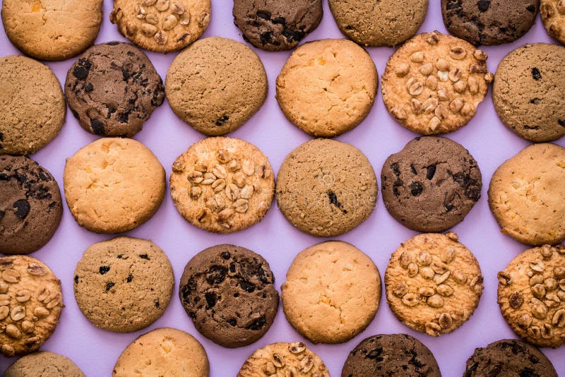 Tipos Diferentes De Cookies Caseiros Foto de Stock - Imagem de fresco ...