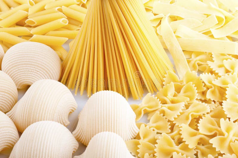 Tipos Diferentes De Massa. Massa Inteira Do Trigo, Massa Imagem de ...