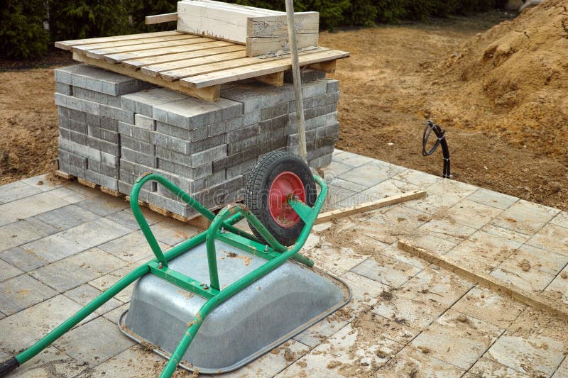 Tipped over trolley stock image. Image of wheelbarrow - 313620091