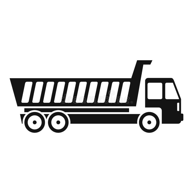 Tipper Auto Icon, Simple Style Stock Vector - Illustration of loader ...