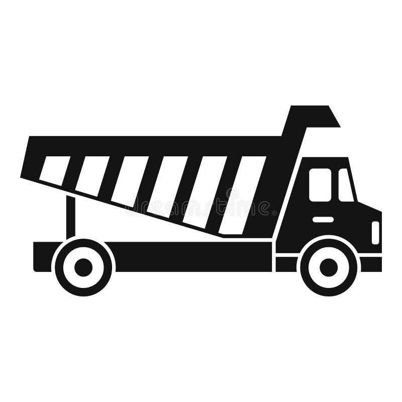 Commercial Tipper Top View Icon Stock Illustration - Illustration of ...