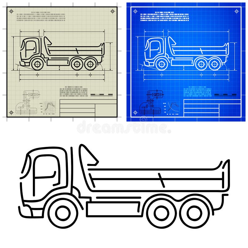 Tipper dump truck icon stock vector. Illustration of mover - 57326315
