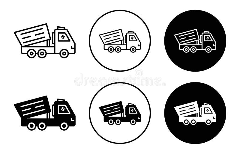 Tipper icon stock vector. Illustration of transportation - 325375627