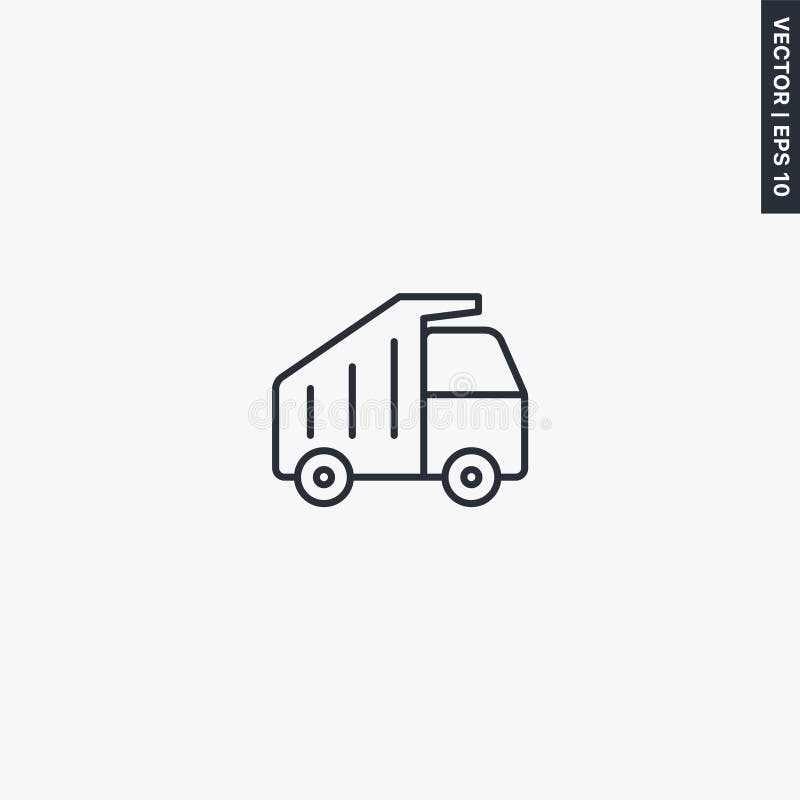 Tipper, Linear Style Sign for Mobile Concept and Web Design Stock ...